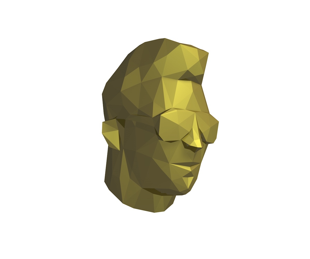 3D low-poly head model - TurboSquid 1343914