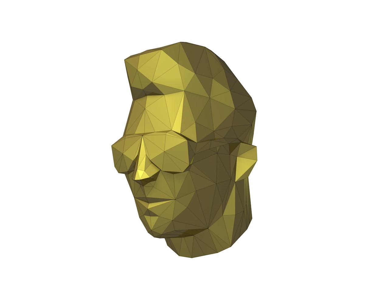 3D low-poly head model - TurboSquid 1343914
