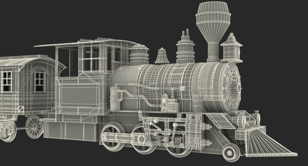 3D vintage train toy set - TurboSquid 1344012