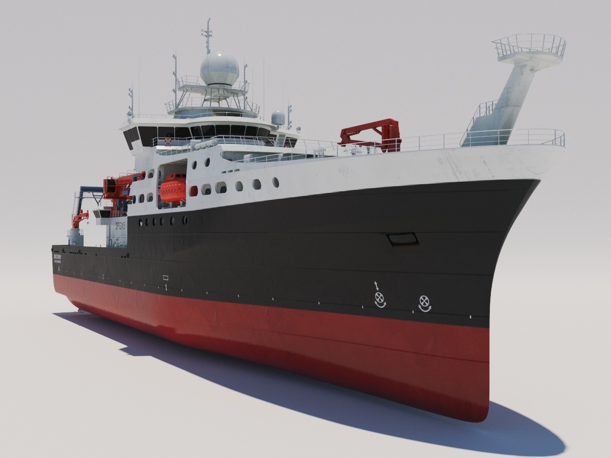 Research discovery vessel ship 3D model - TurboSquid 1344329