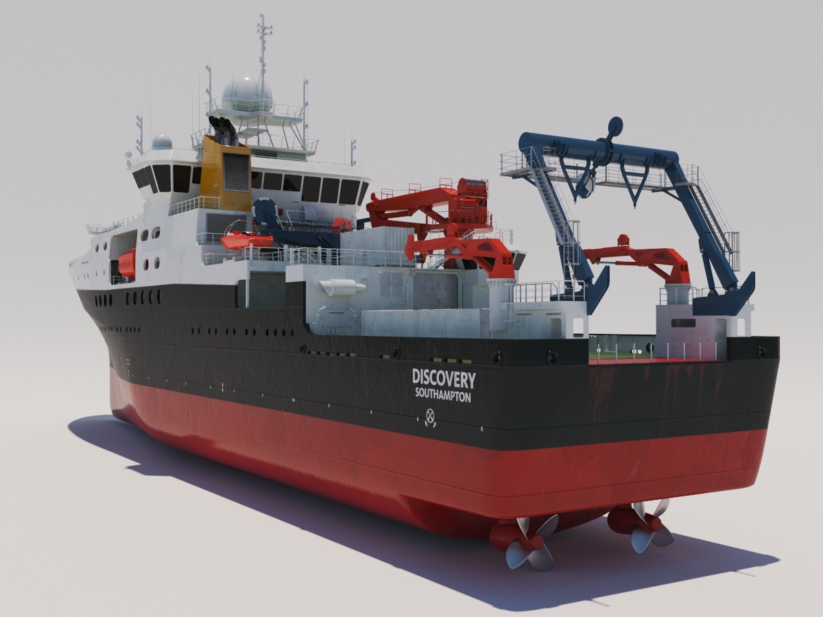 Research discovery vessel ship 3D model - TurboSquid 1344329