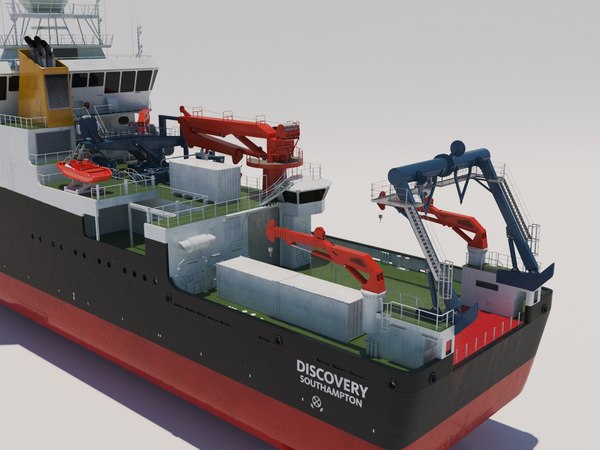 Research discovery vessel ship 3D model - TurboSquid 1344329