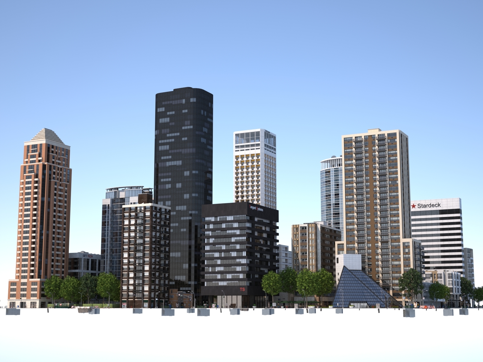 3d model modular city
