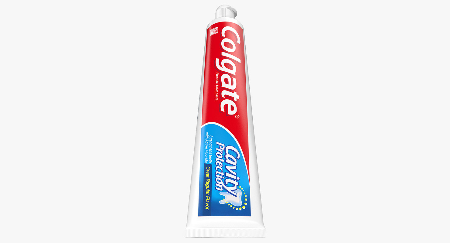 3D tube colgate toothpaste tooth - TurboSquid 1344143