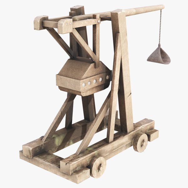 modelo 3d Trebuchet low poly - TurboSquid 1082688