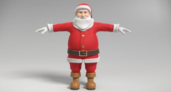 3d santa claus model