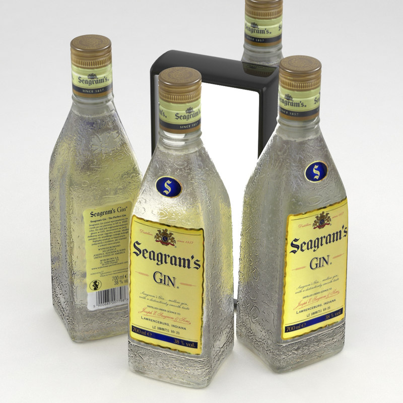 3D model gin alcohol bottle - TurboSquid 1343309