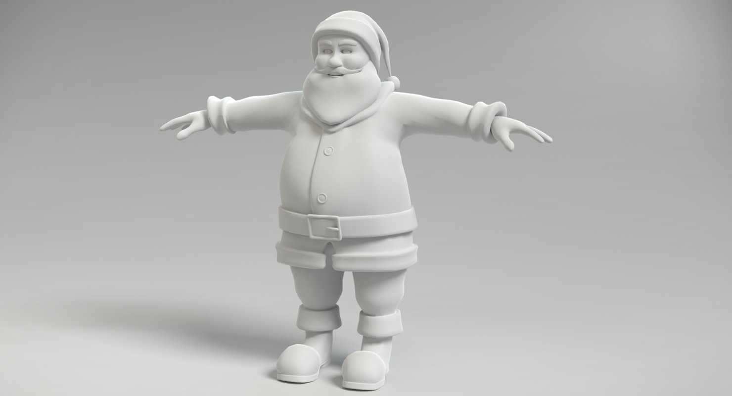 3d santa claus model