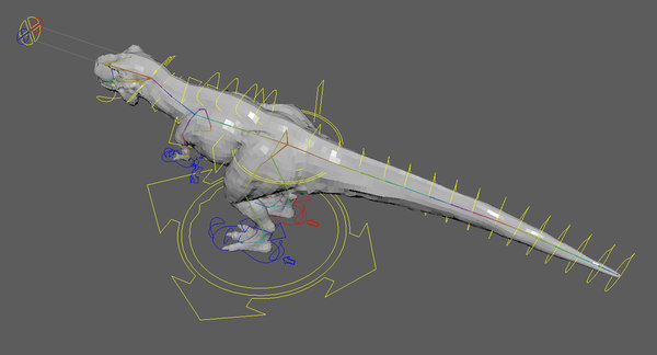 V-ray rigged rex 3D model - TurboSquid 1344302