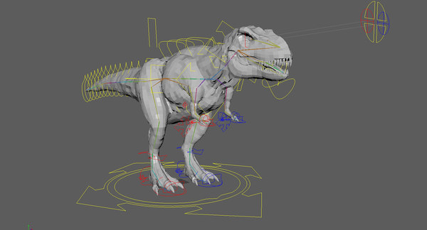 V-ray rigged rex 3D model - TurboSquid 1344302