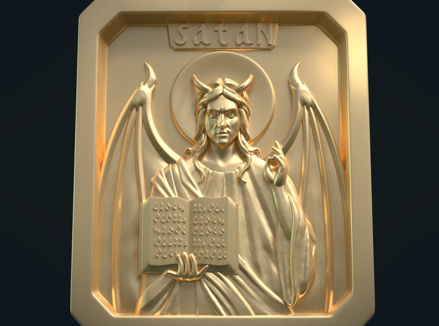 Satan pendant 3D model - TurboSquid 1344312