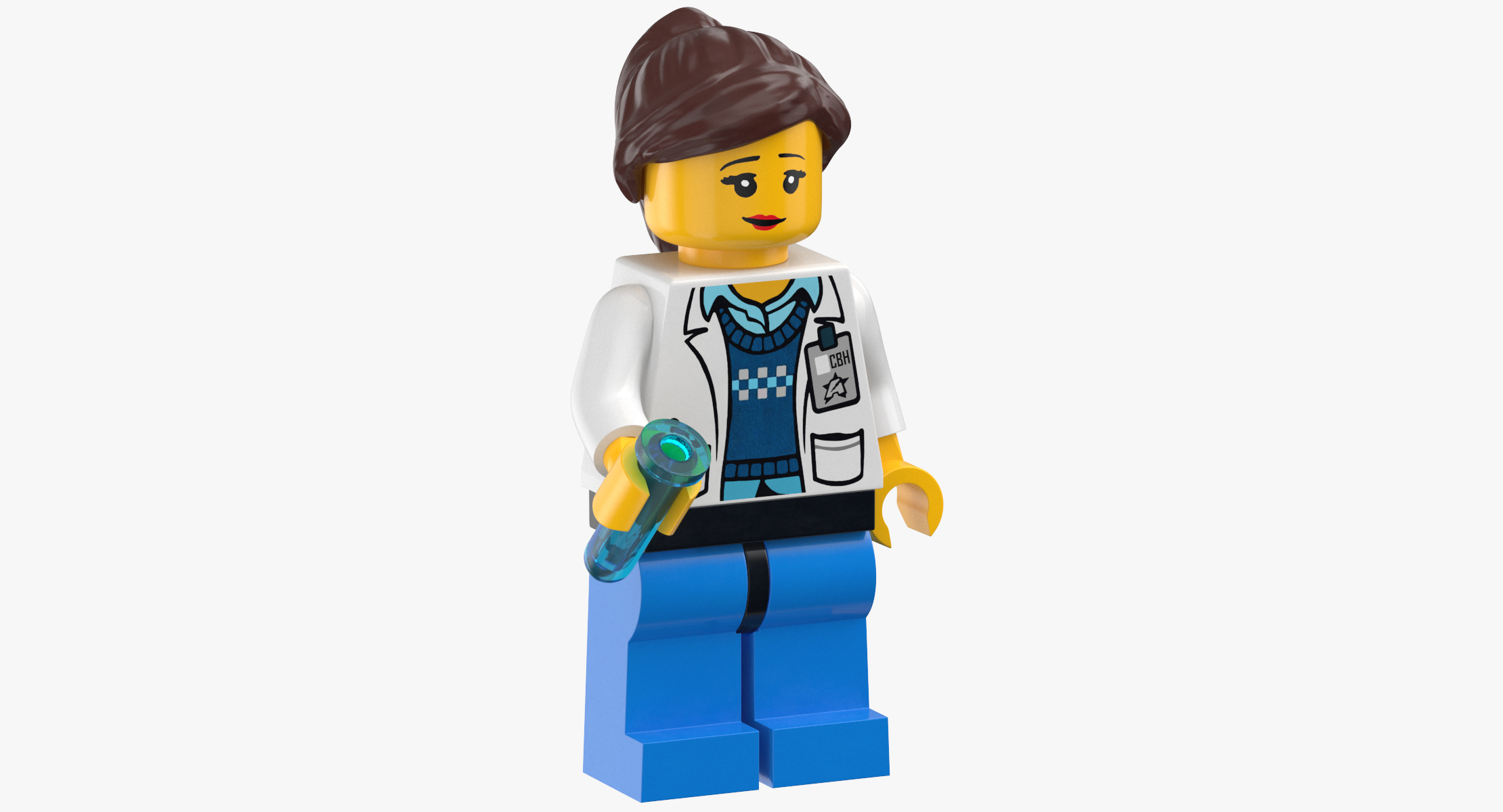Lego woman scientist model - TurboSquid 1344349