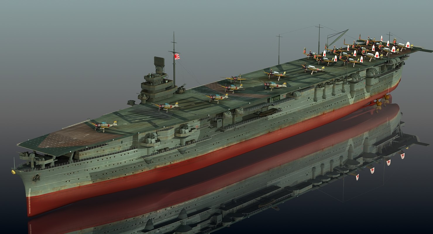 Japanischer Flugzeugträger Zuikaku (1944) 3D-Modell - TurboSquid 1344376