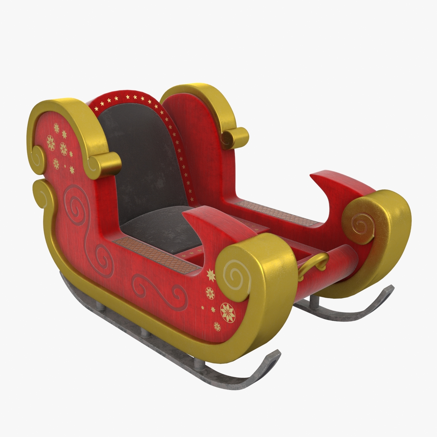 Christmas sleigh 3D model - TurboSquid 1344372