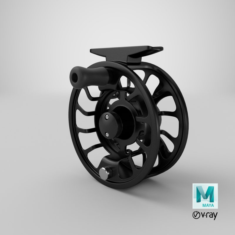 3D model fly reel black - TurboSquid 1343020