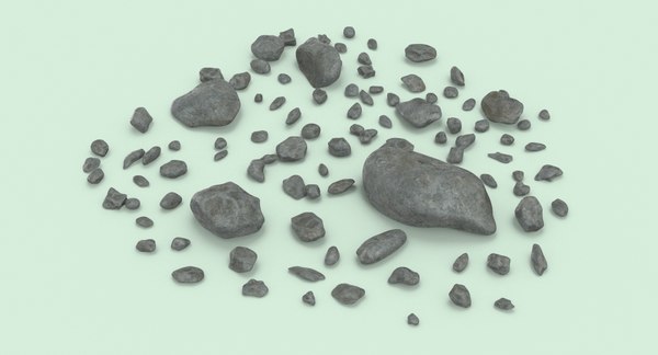 3D scattered-rocks-01 model - TurboSquid 1344463