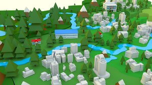 Cartoon Landscapes 3D Models for Download | TurboSquid