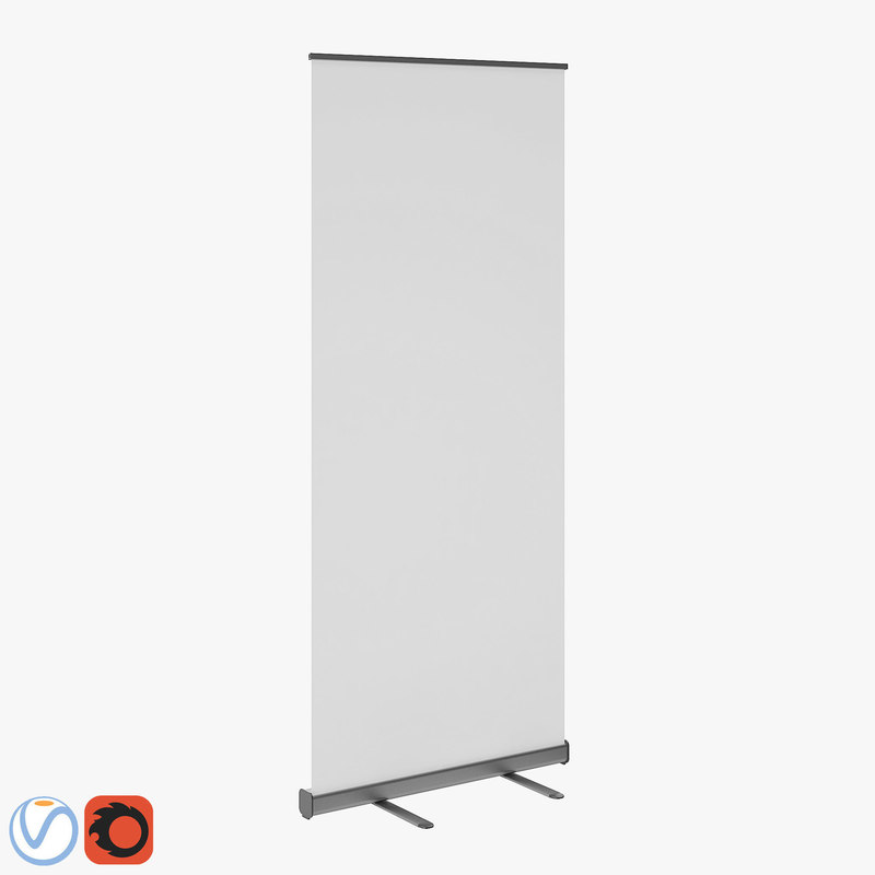 3D model banner stand - TurboSquid 1344579