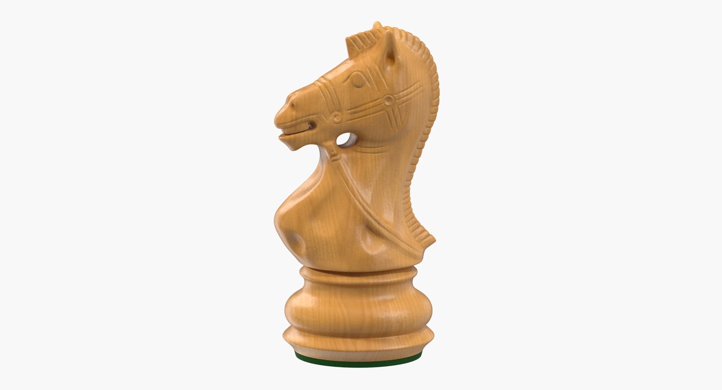 Wooden chess knight model - TurboSquid 1344680