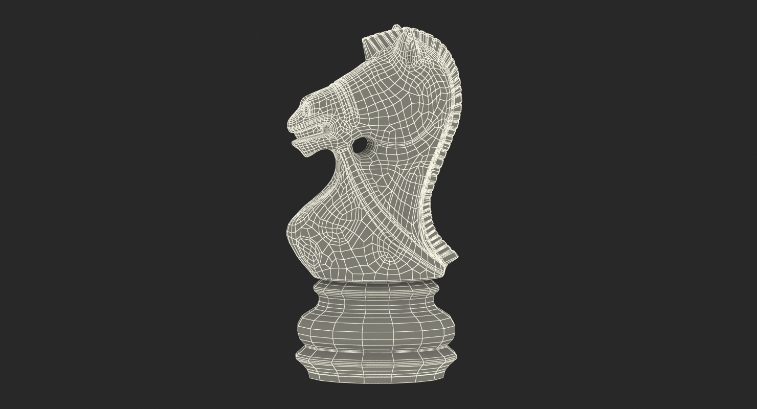 목조 체스 나이트 3D 모델 - TurboSquid 1344680