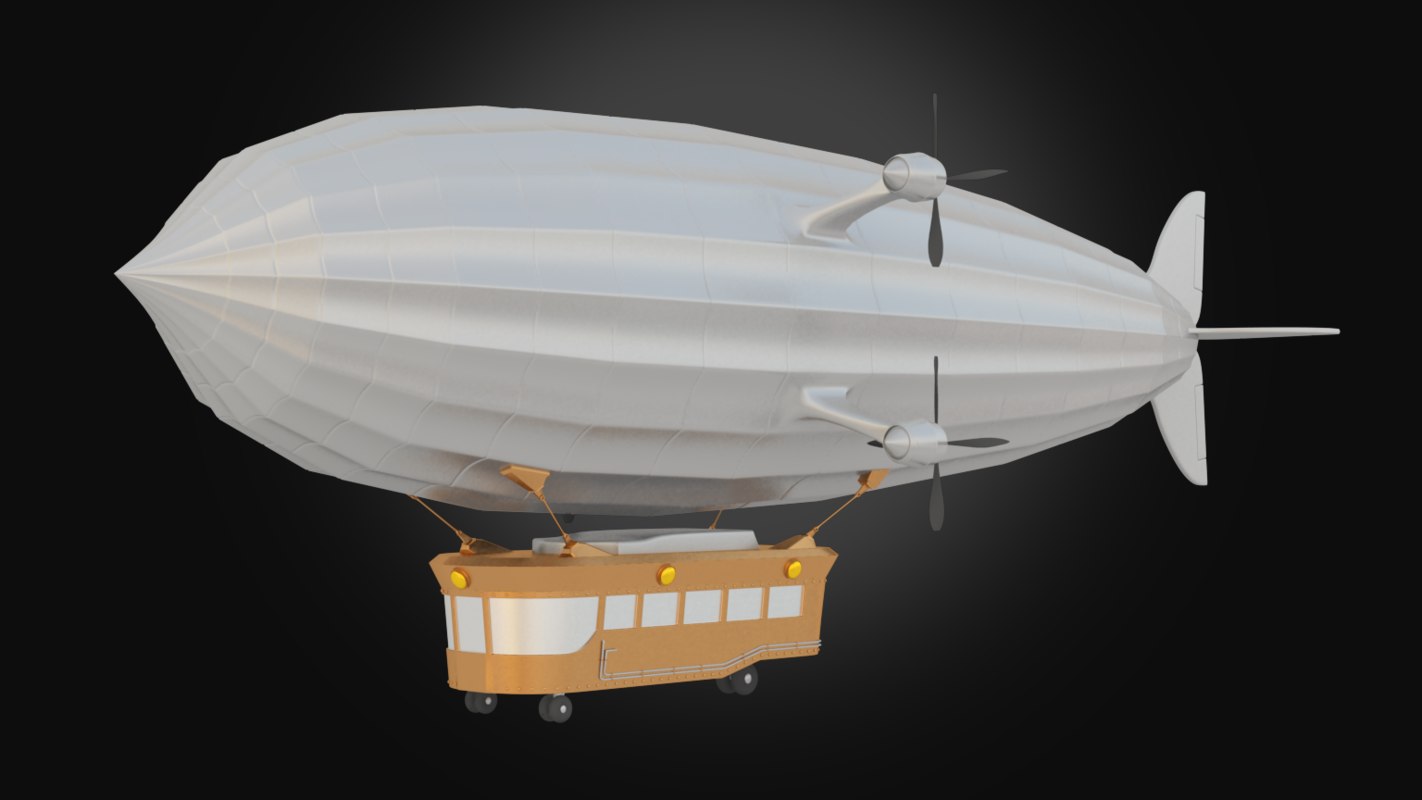 3D zeppelin airship - TurboSquid 1344777