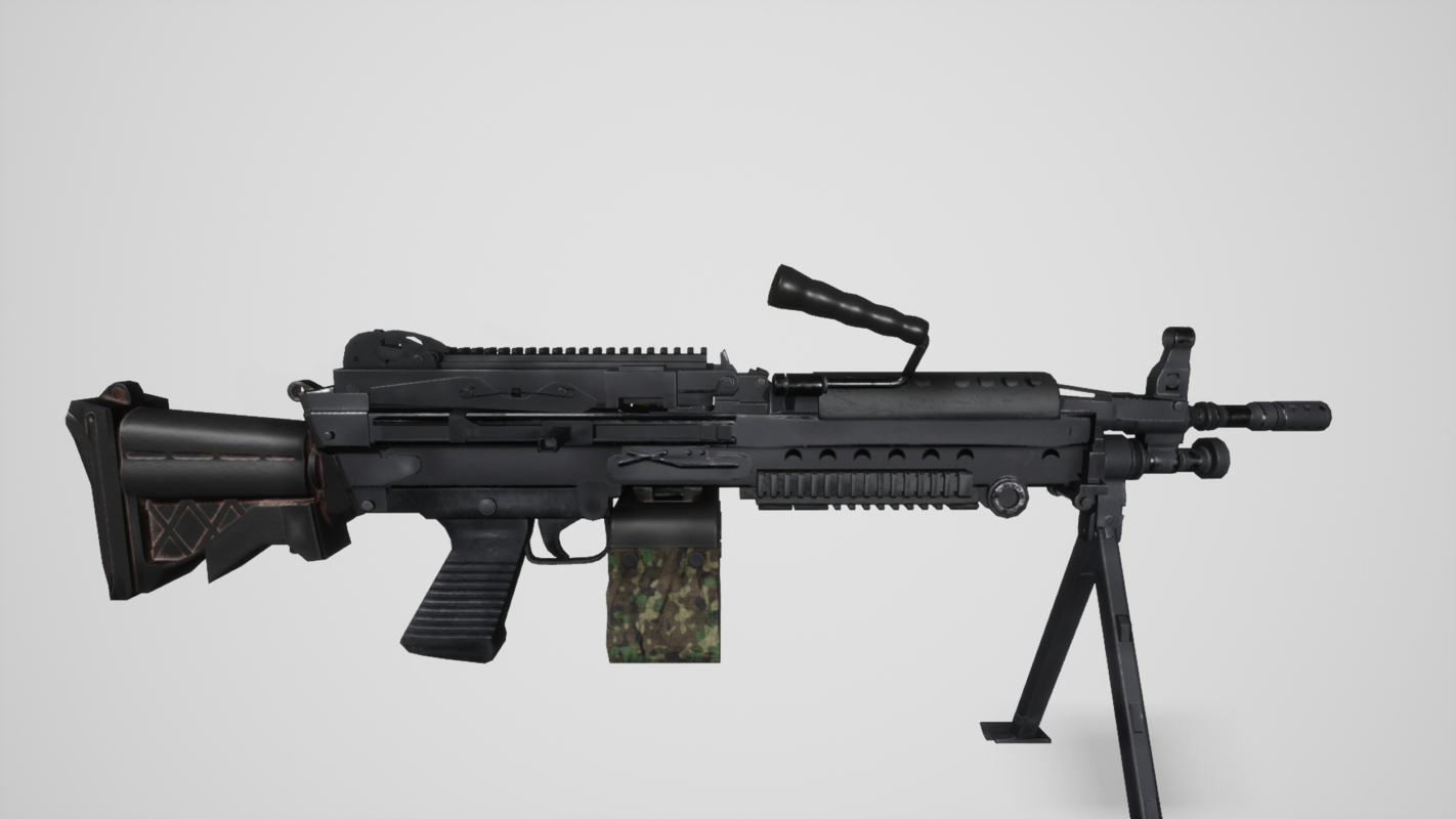 3D m249 weapon model - TurboSquid 1345053
