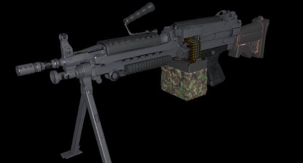 3D m249 weapon model - TurboSquid 1345053