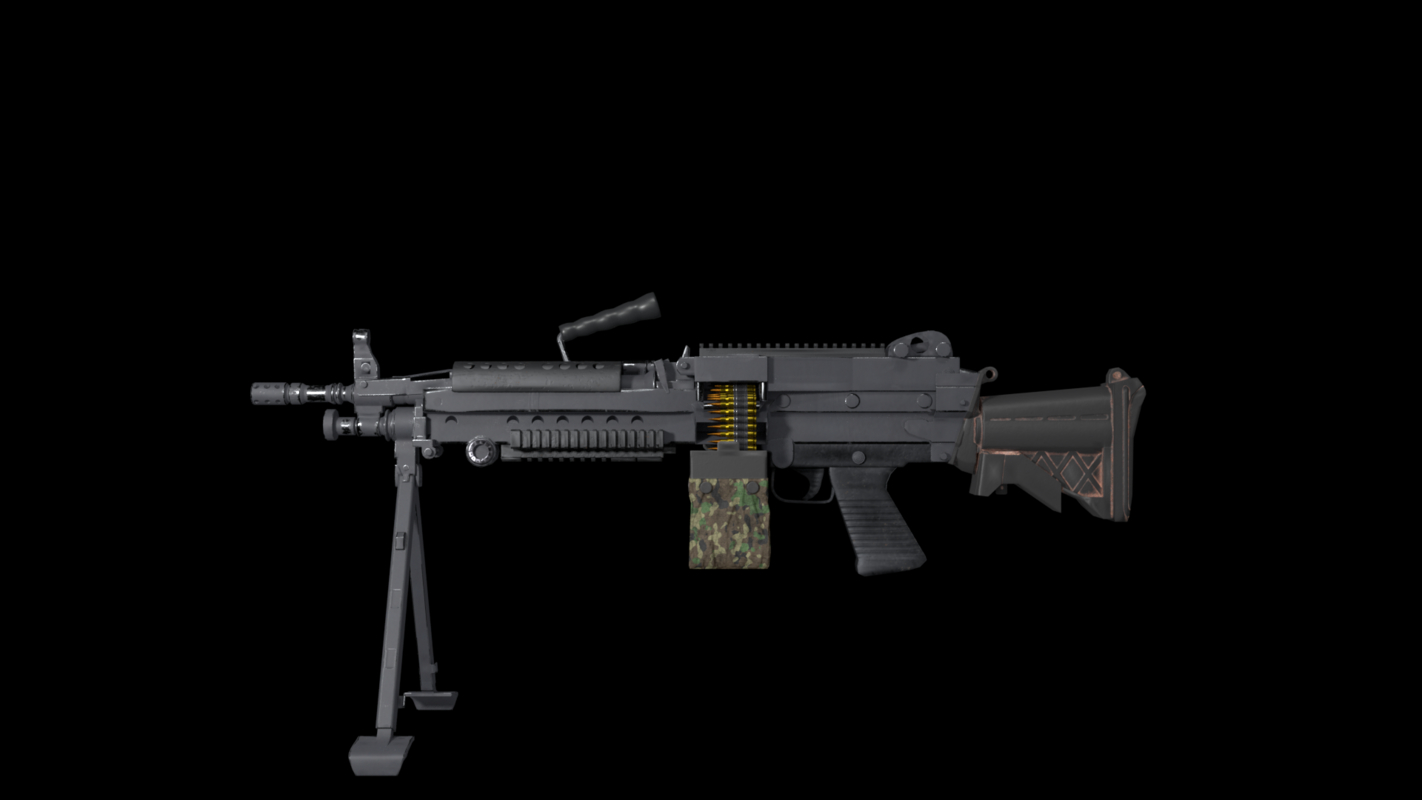 3D m249 weapon model - TurboSquid 1345053