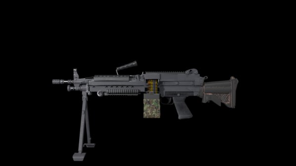 3D m249 weapon model - TurboSquid 1345053