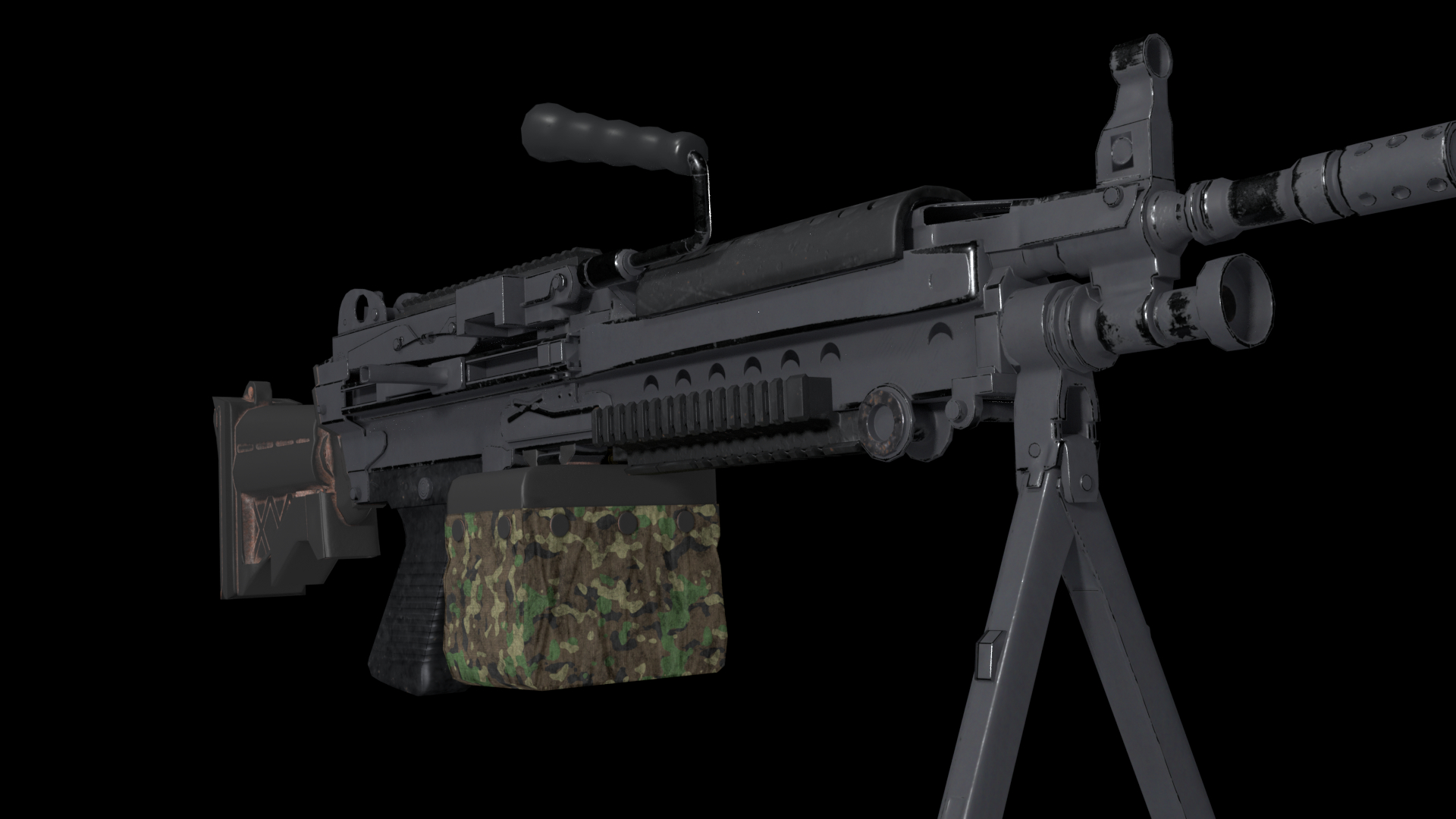 3D m249 weapon model - TurboSquid 1345053