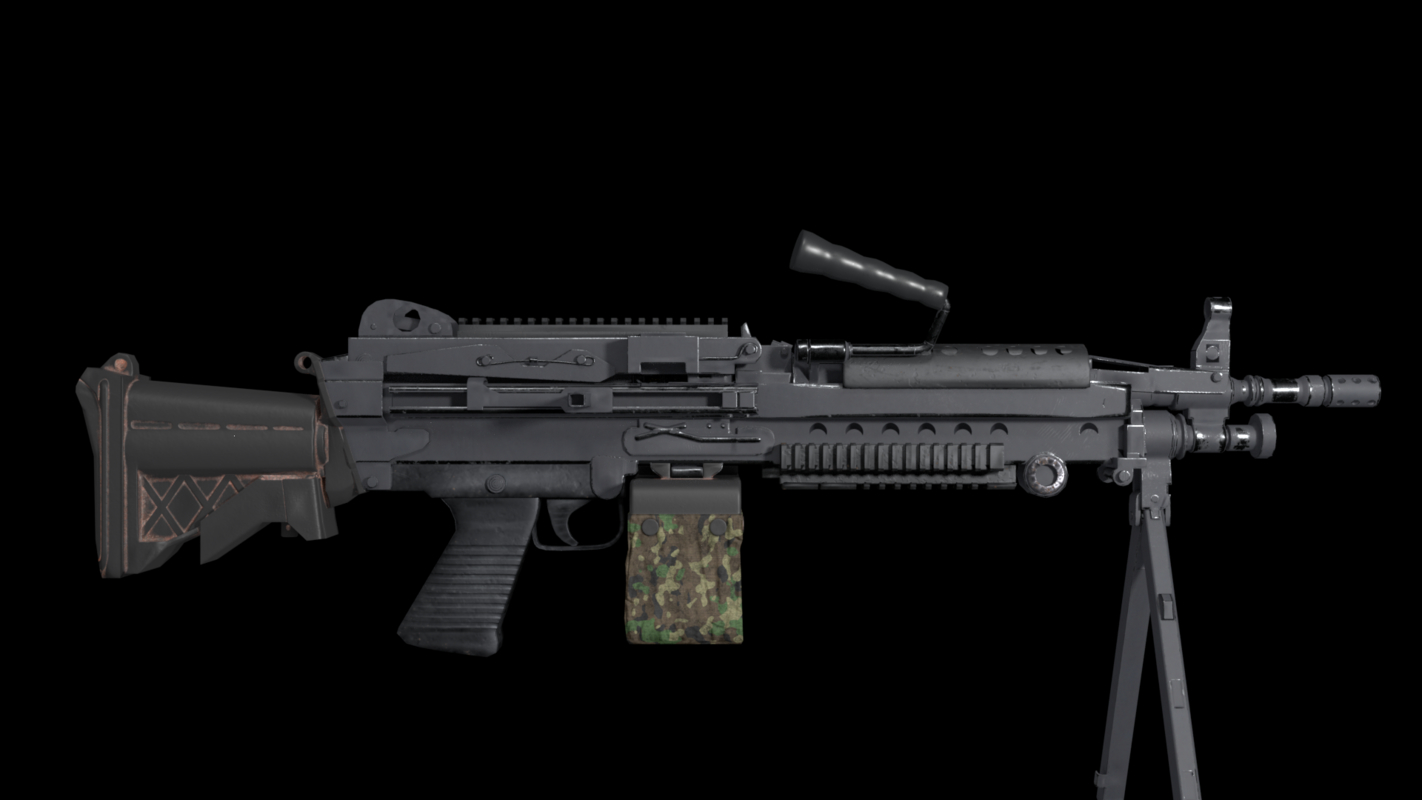 3D m249 weapon model - TurboSquid 1345053