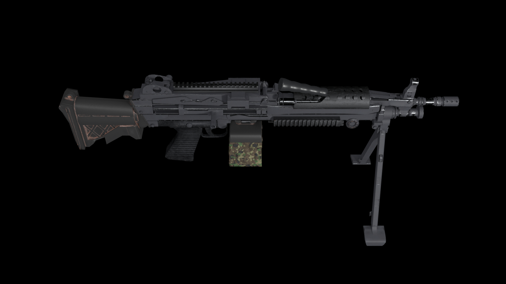 3D m249 weapon model - TurboSquid 1345053