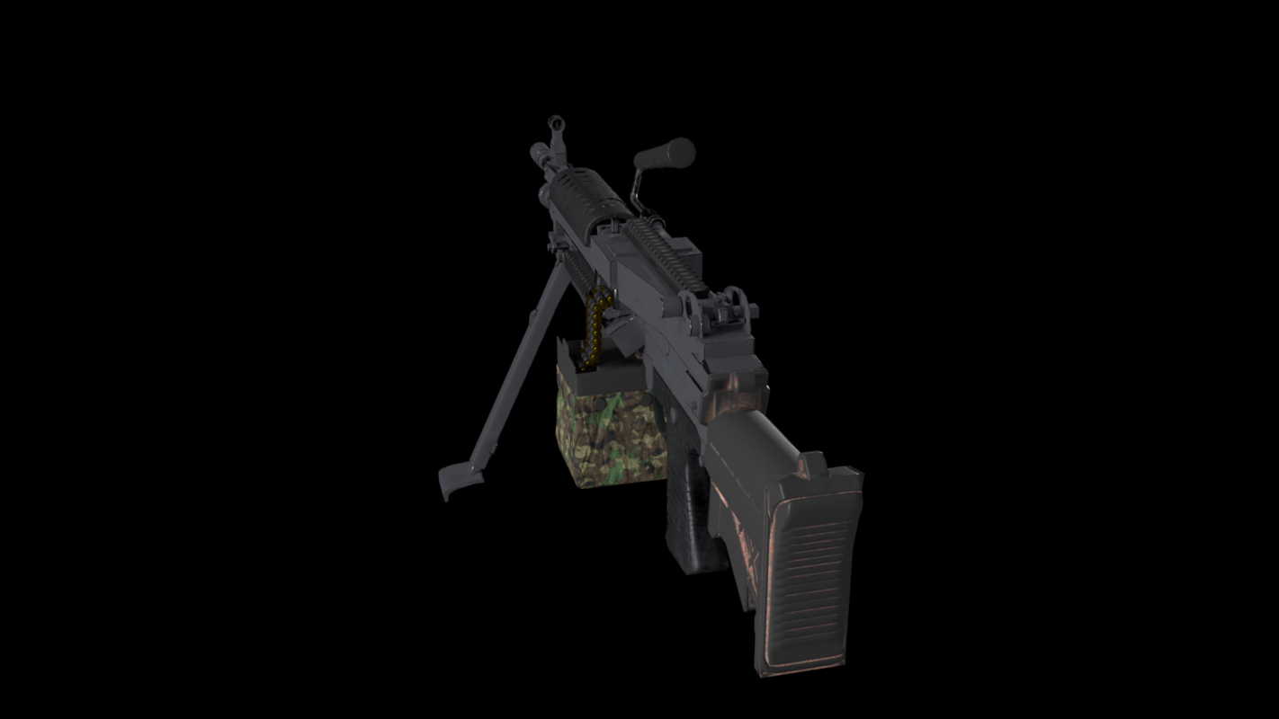 3D m249 weapon model - TurboSquid 1345053