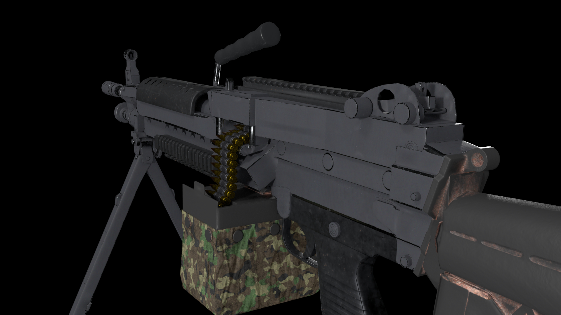 3D m249 weapon model - TurboSquid 1345053