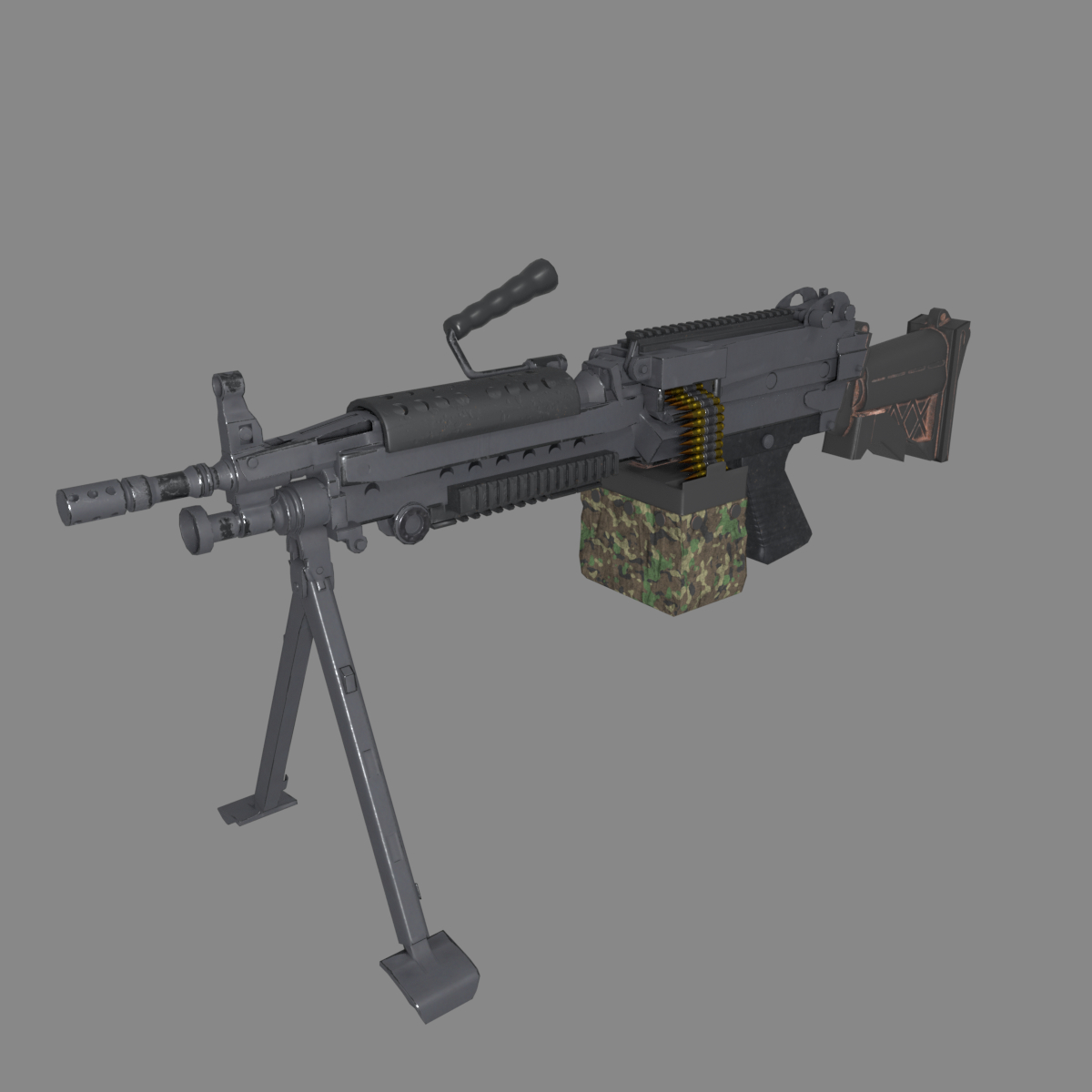 3D m249 weapon model - TurboSquid 1345053