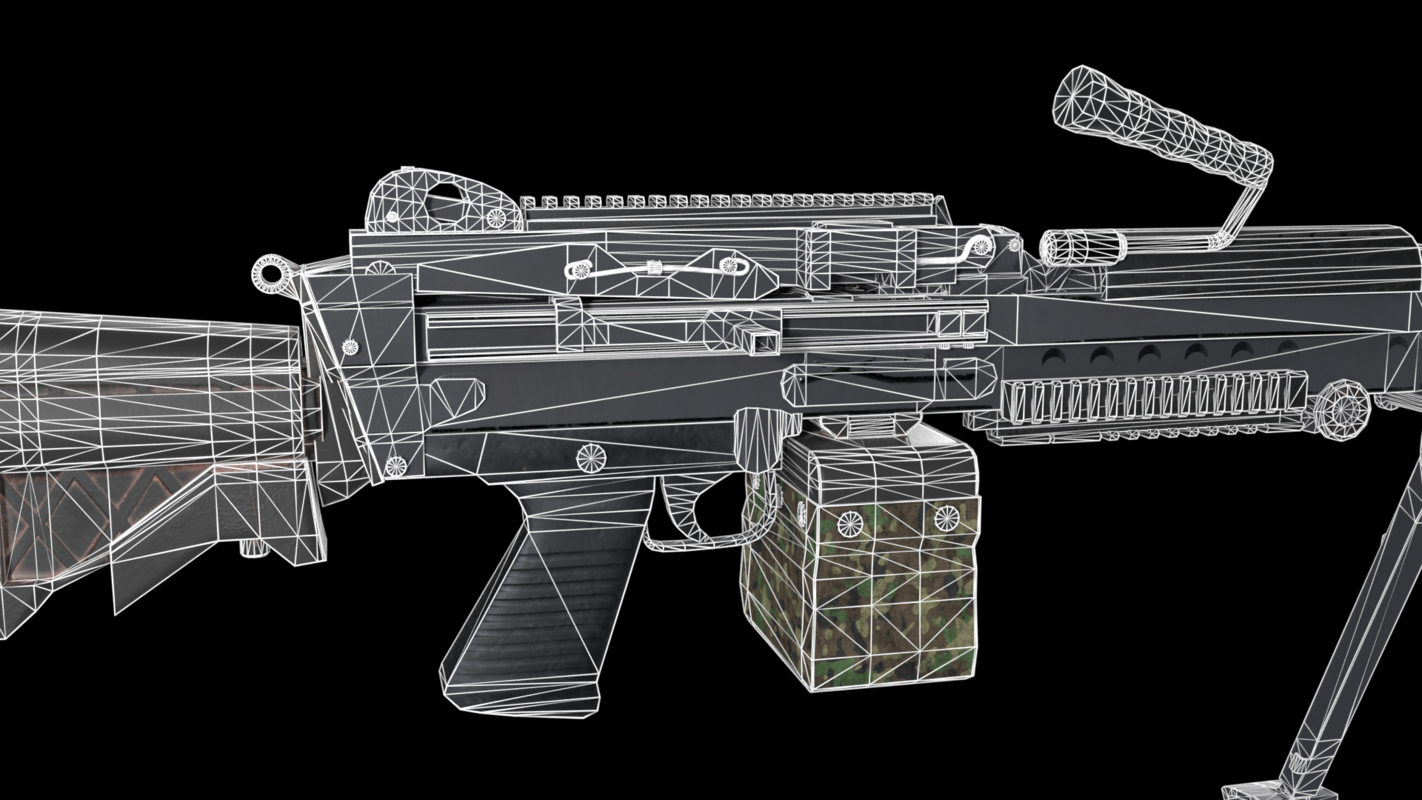3D m249 weapon model - TurboSquid 1345053