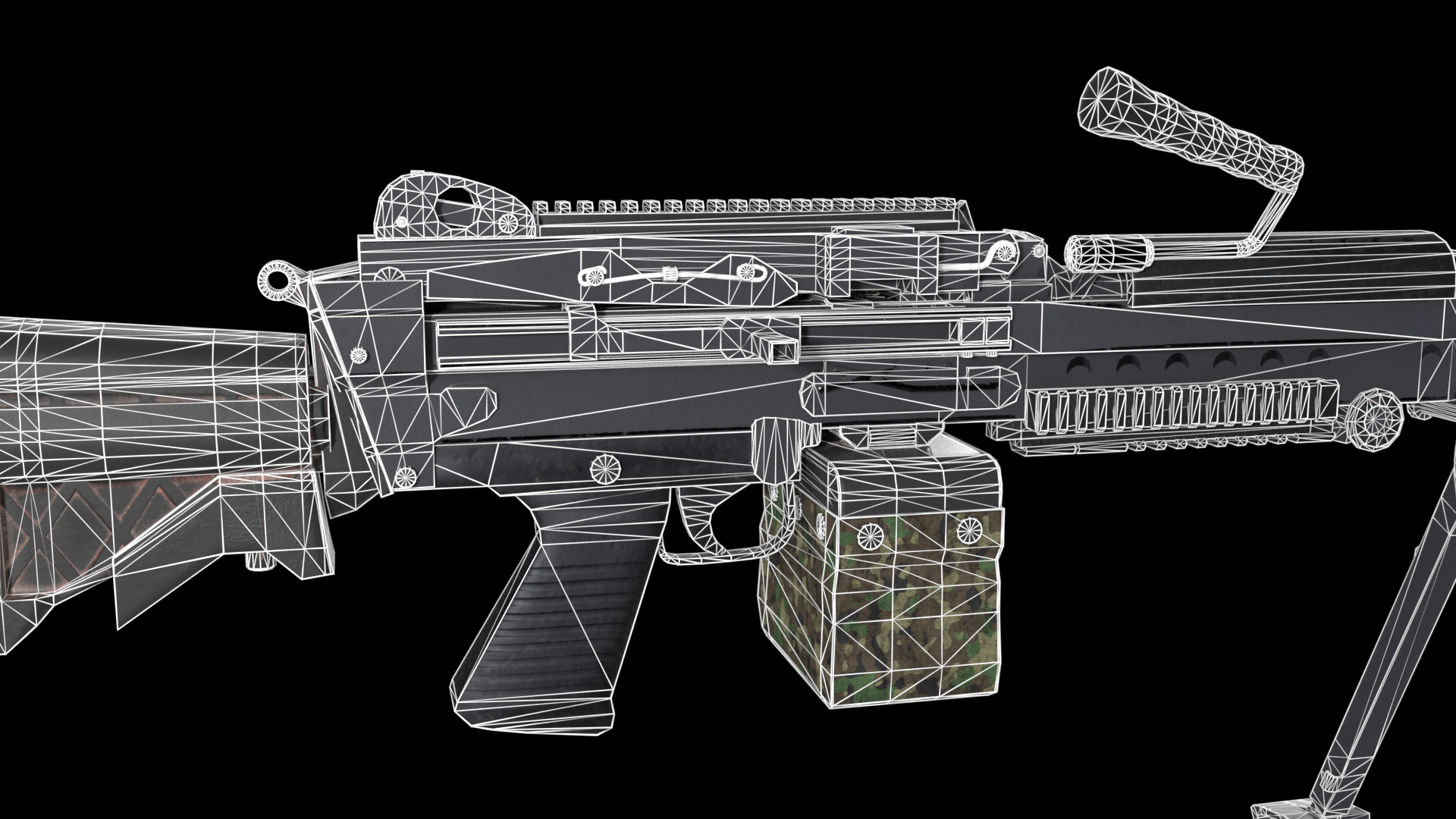 3D m249 weapon model - TurboSquid 1345053