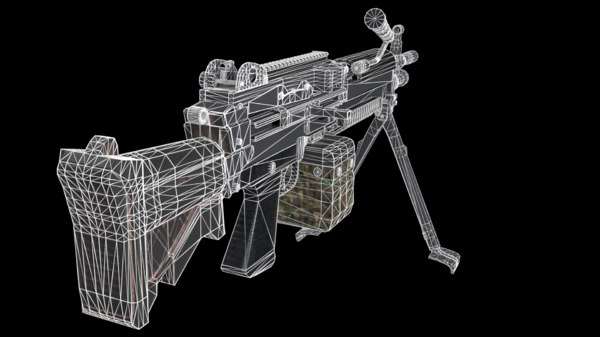 3D m249 weapon model - TurboSquid 1345053