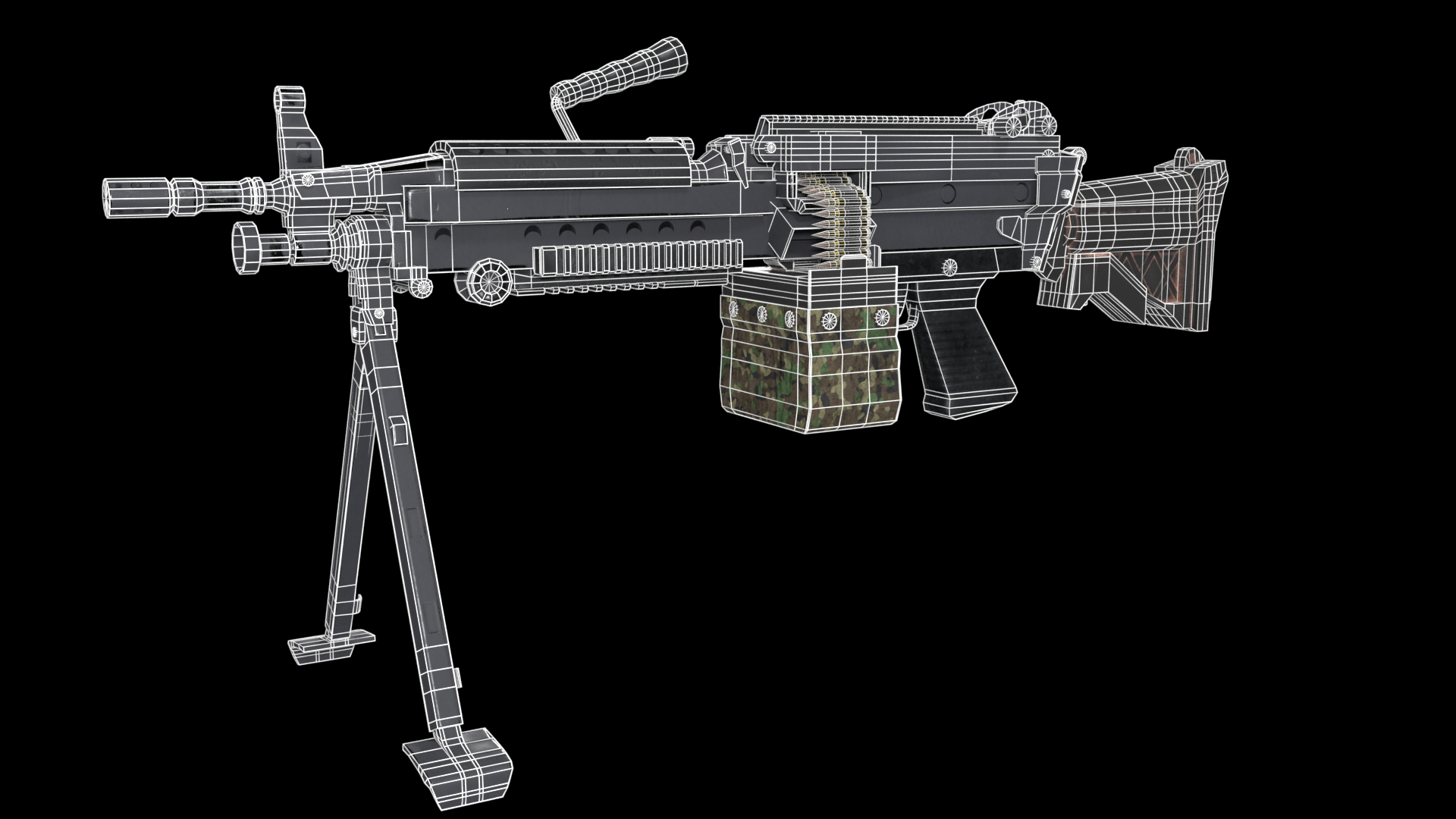3D m249 weapon model - TurboSquid 1345053