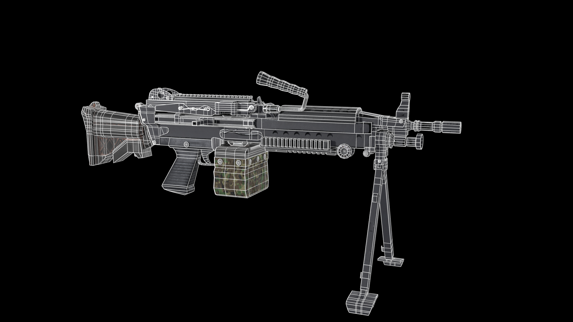 3D m249 weapon model - TurboSquid 1345053