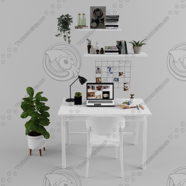 Work table 3D model - TurboSquid 1344867