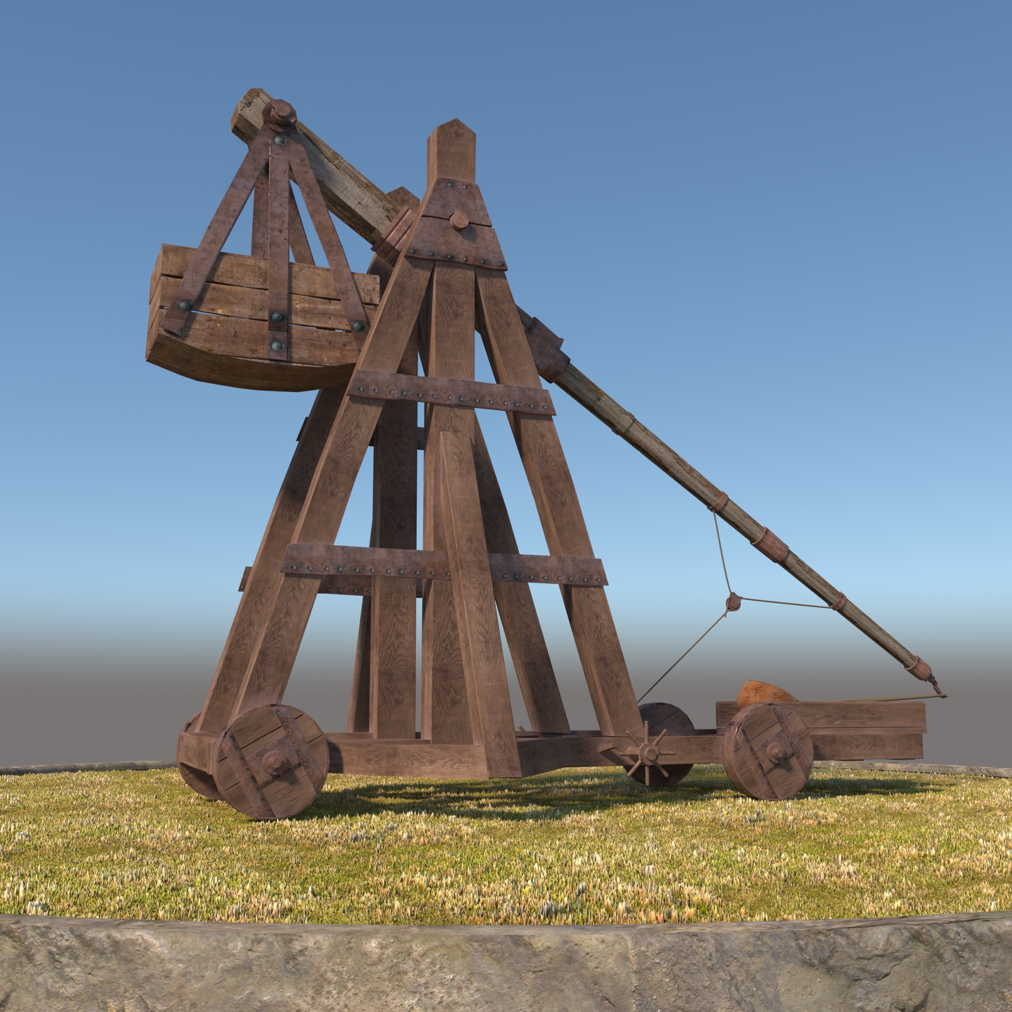 중세 투석기 3D 모델 - TurboSquid 1344898