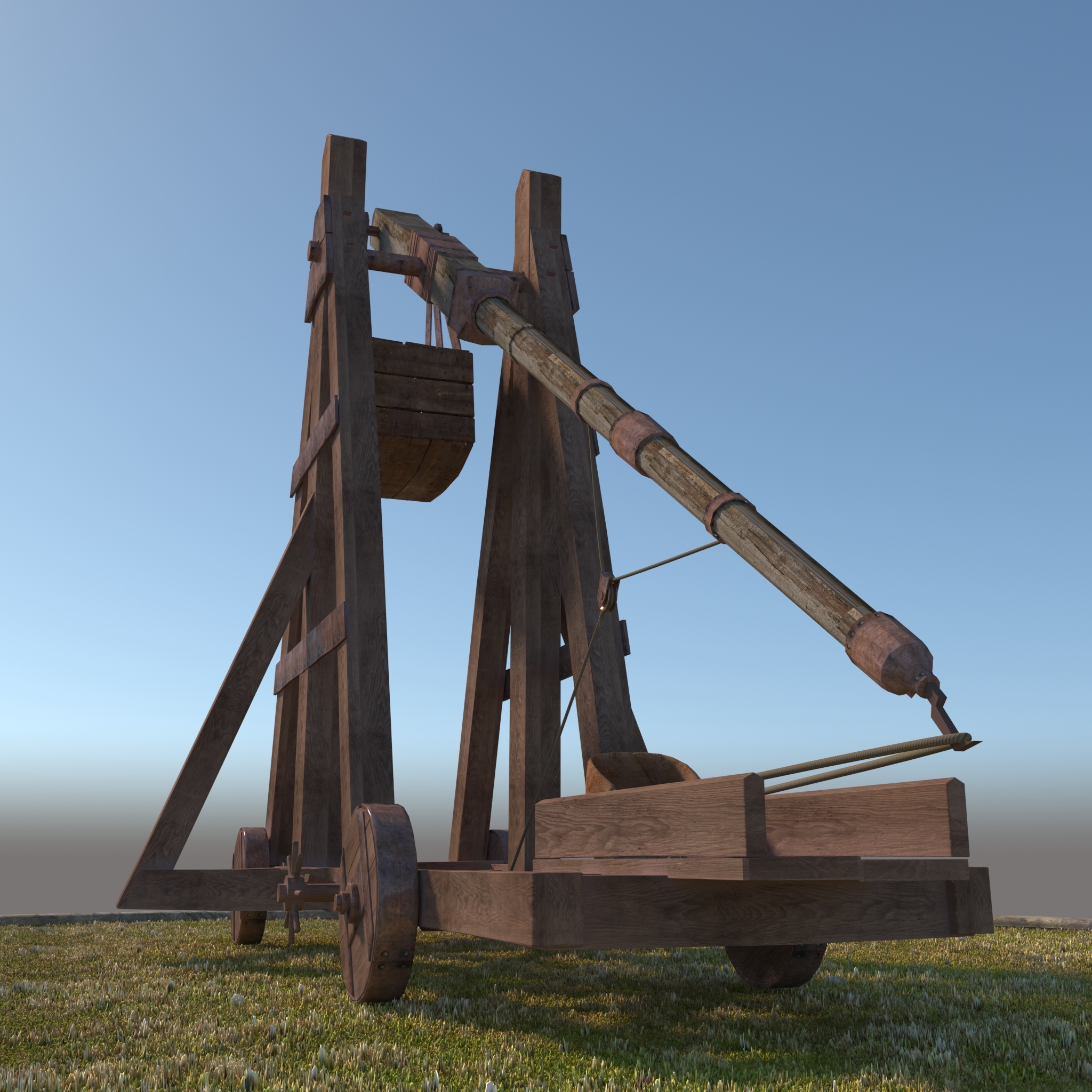 3D medieval catapult model - TurboSquid 1344898
