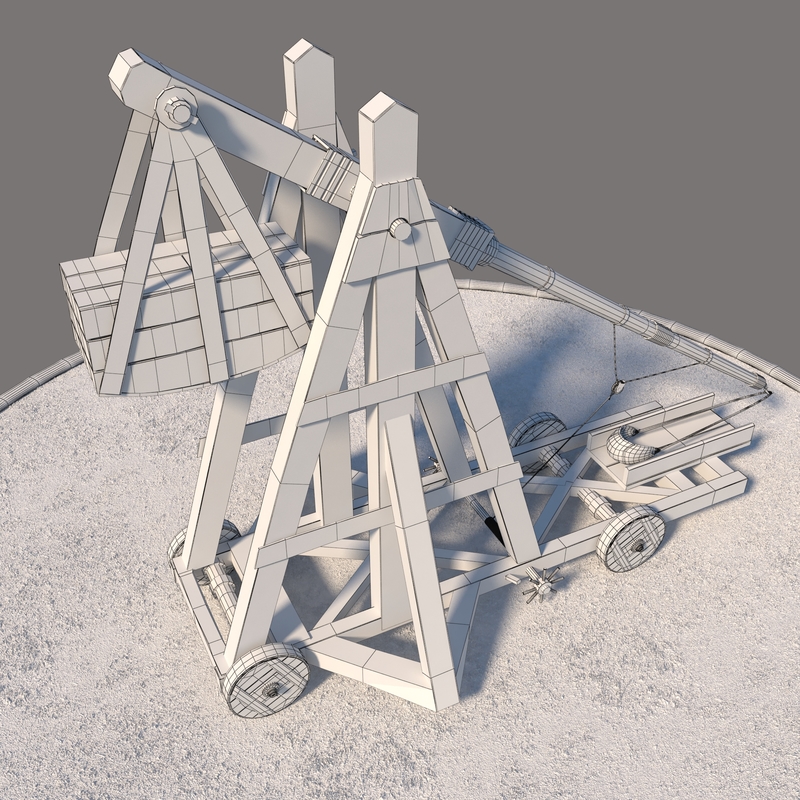 3D medieval catapult model - TurboSquid 1344898