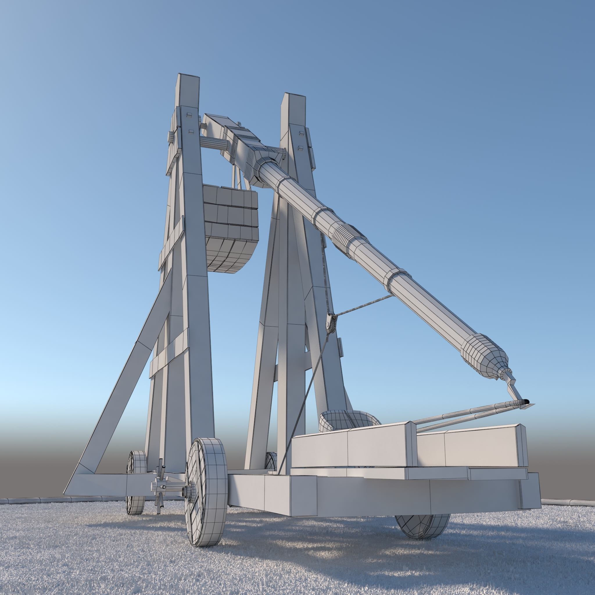 3D medieval catapult model - TurboSquid 1344898