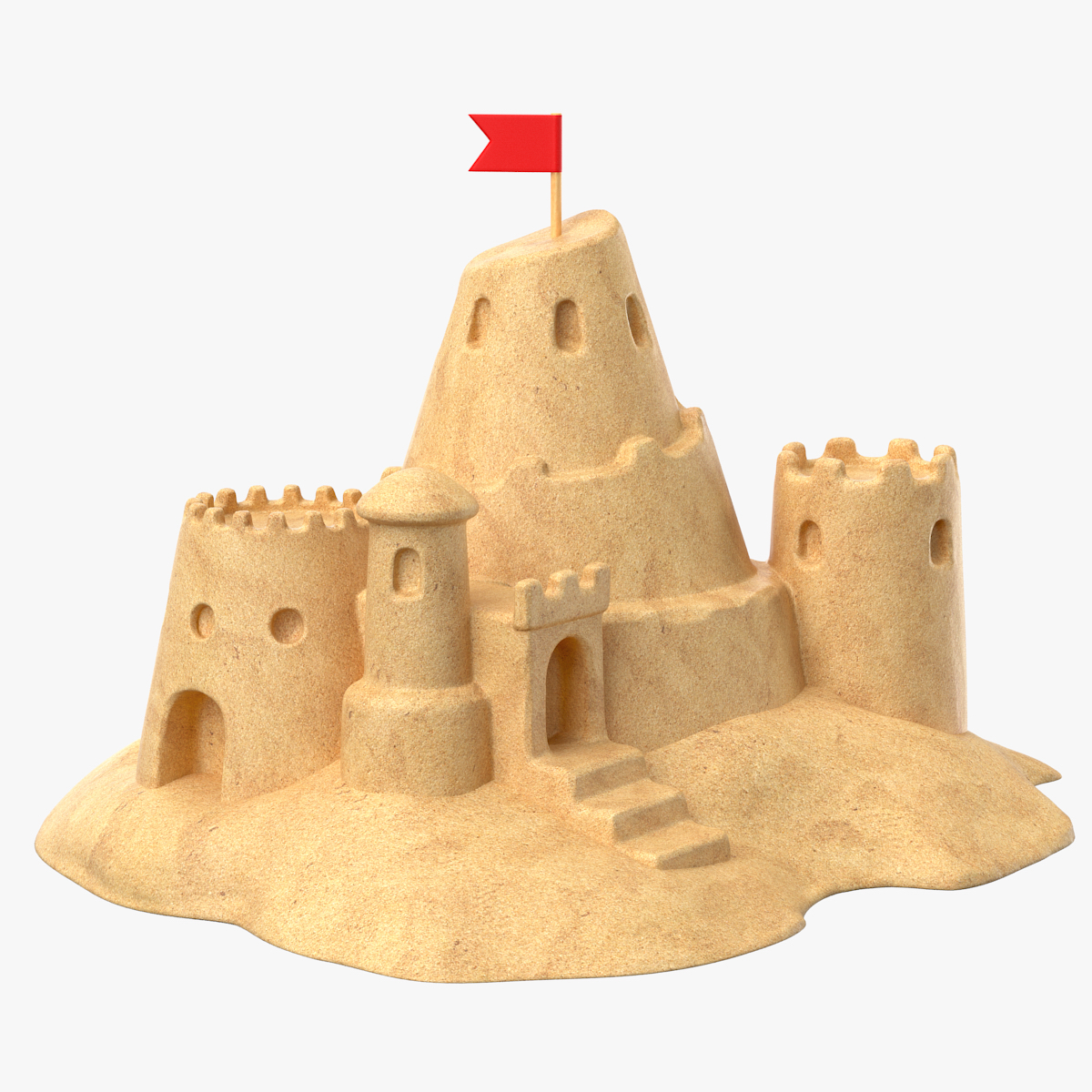 Sand castle 3D model - TurboSquid 1344950