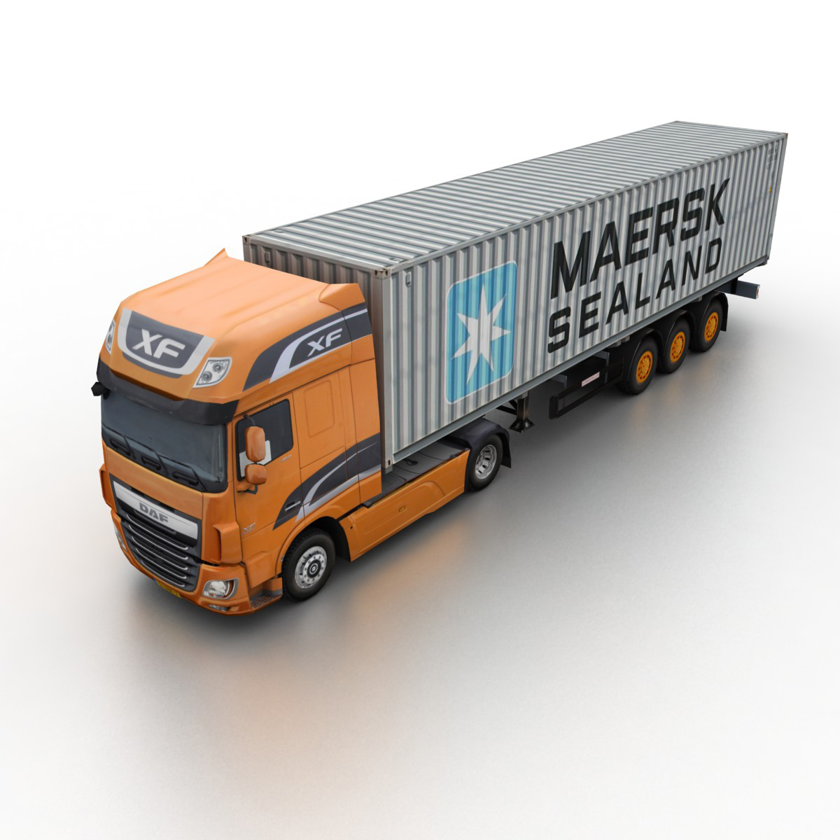 2013 daf xf 3d model