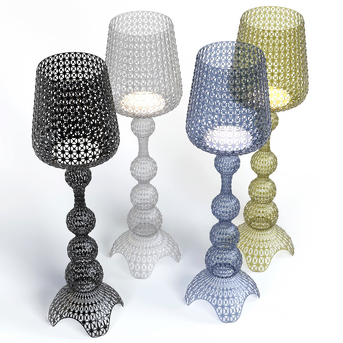 Luminária de pé Kabuki by Kartell Modelo 3D - TurboSquid 1345075