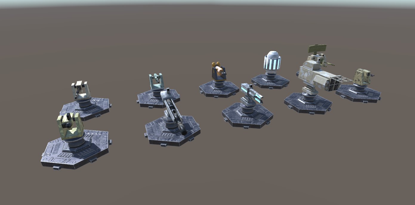 3D model modern unmanned turrets - TurboSquid 1345077