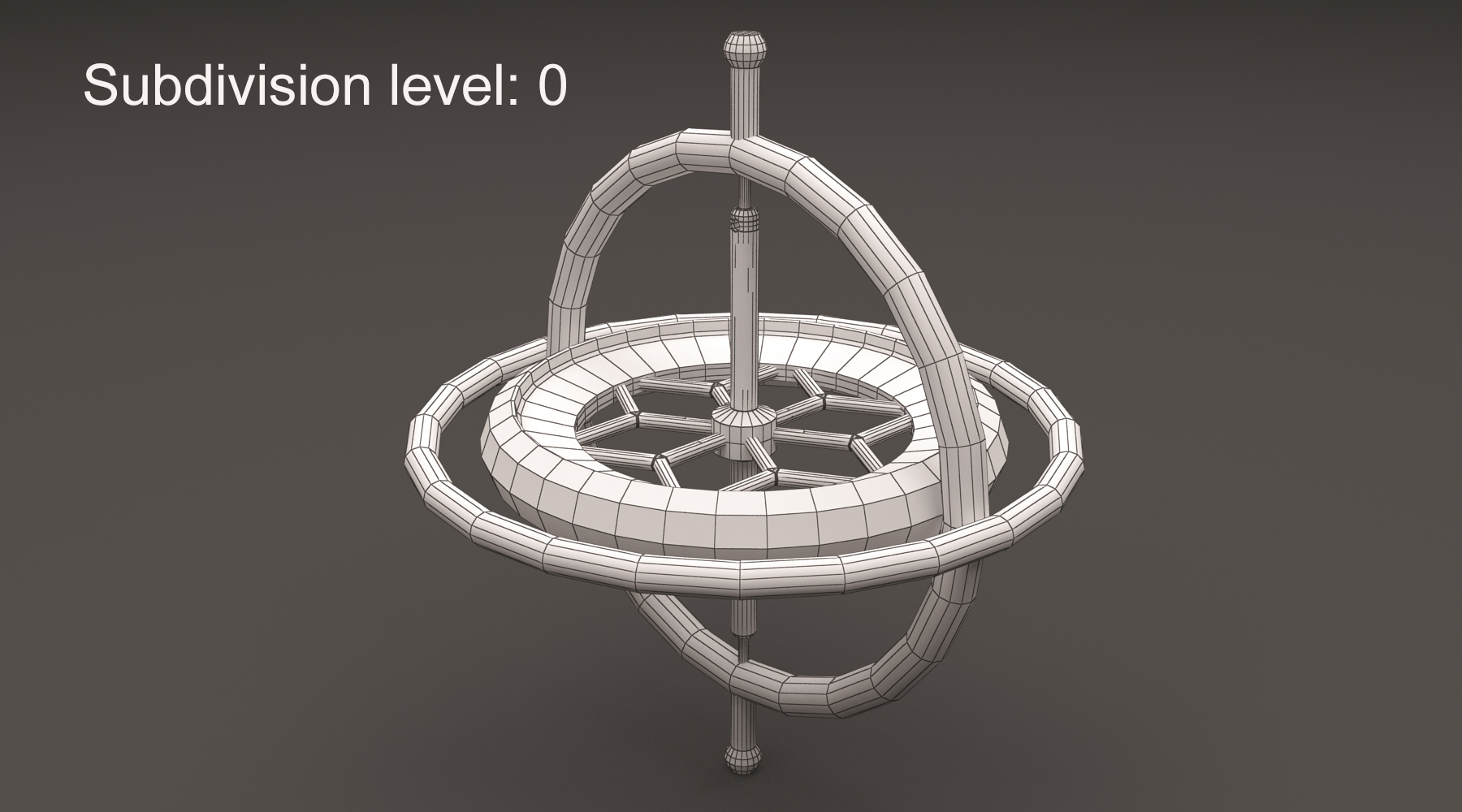 Toy gyroscope 3D model - TurboSquid 1345116
